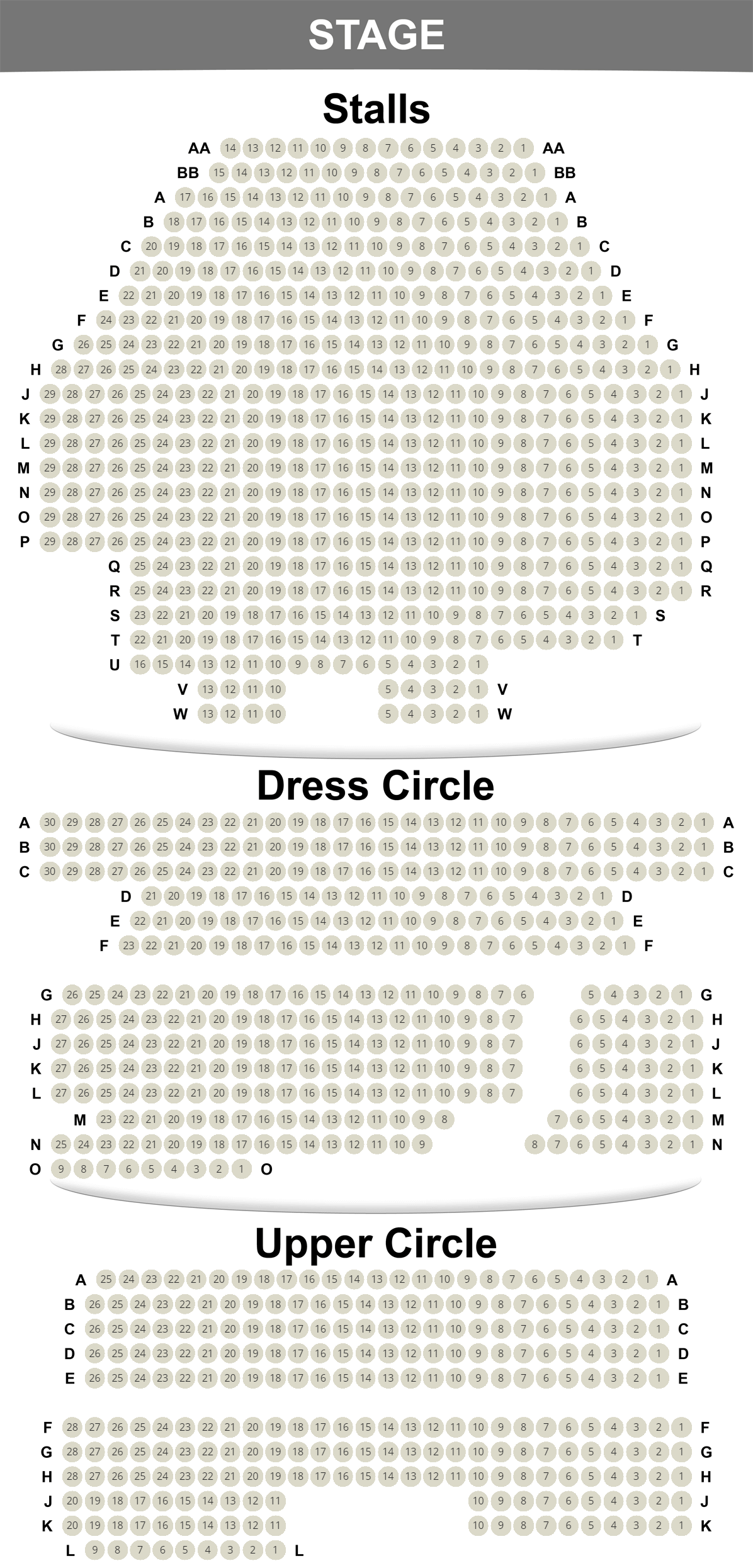 Savoy Theatre Seating Plan Savoy Theatre Seating Plan